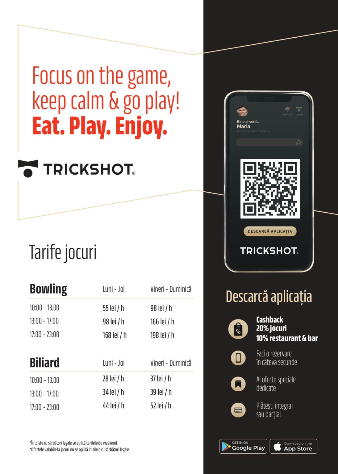 Preturi Jocuri TRICKSHOT AFI Cotroceni – TRICKSHOT